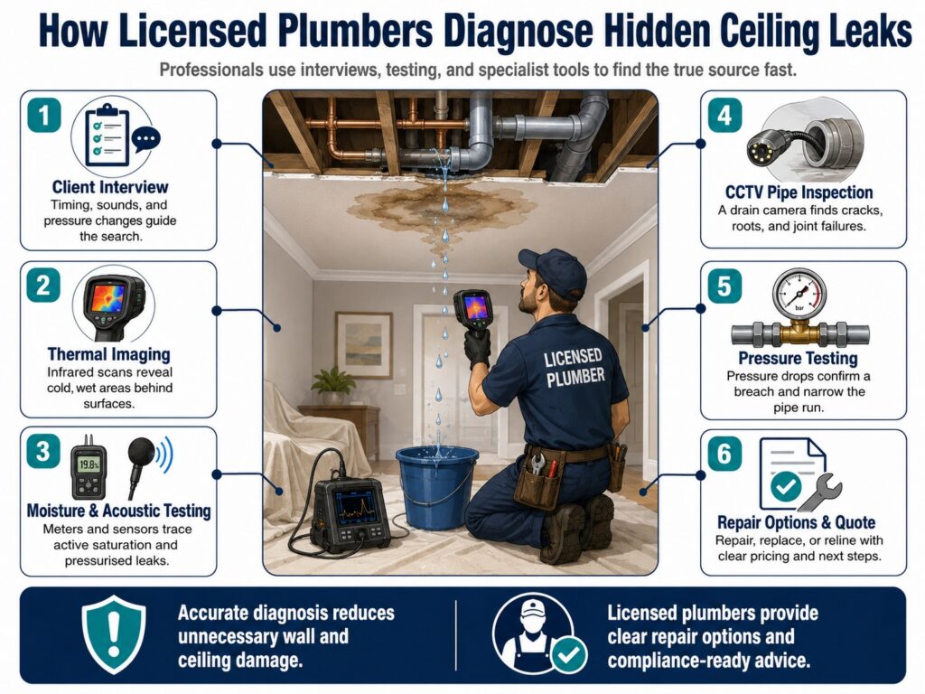 Water Leaking Through Ceiling? Emergency Plumber Sydney